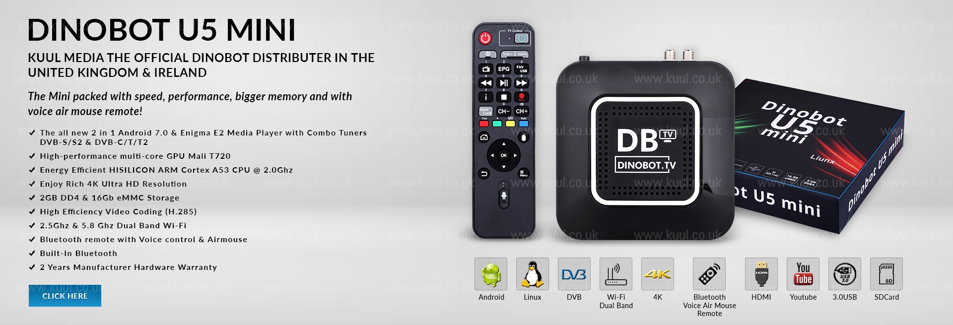 Dinobot TV | Dinobot TV U5 Mini Dual Boot