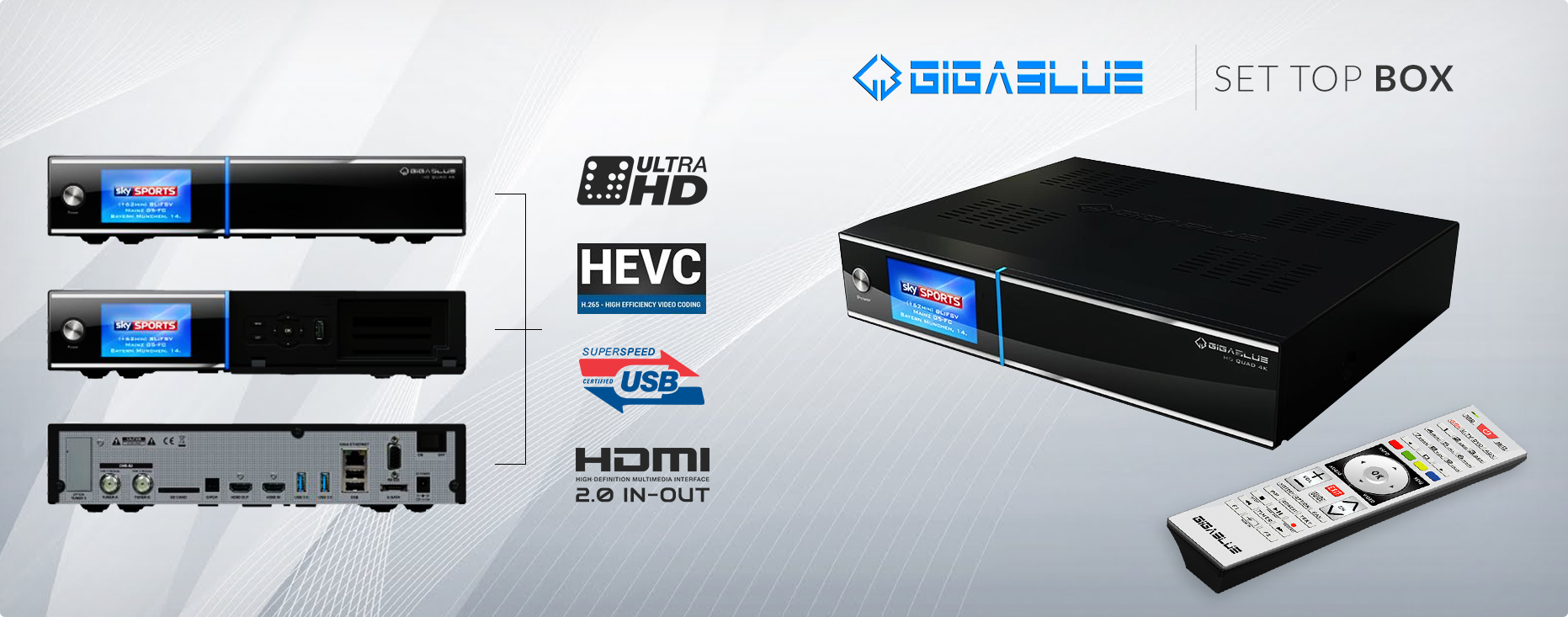 Gigablue UHD UE 4K & Gigablue UHD Quad 4K & Gigablue UHD IP 4K available here.