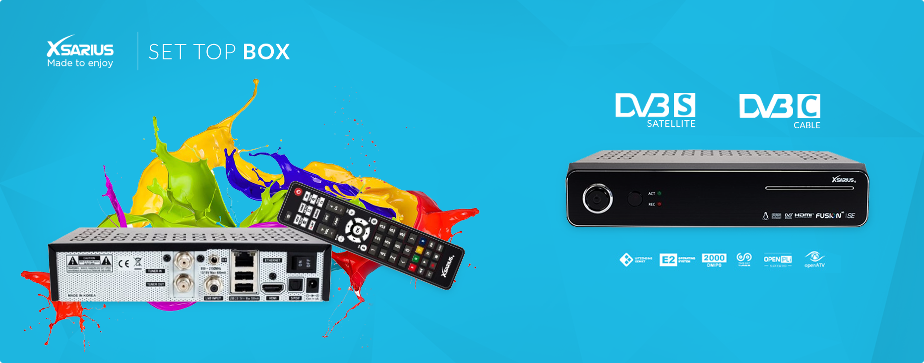 Xsarius HD Cable and Satellite Receiving Smart Linux Set Top Box